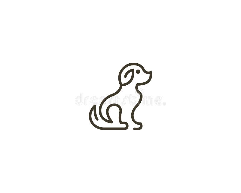 Unique Dog Pets Logo Design Vector Icon Stock Vector - Illustration of ...