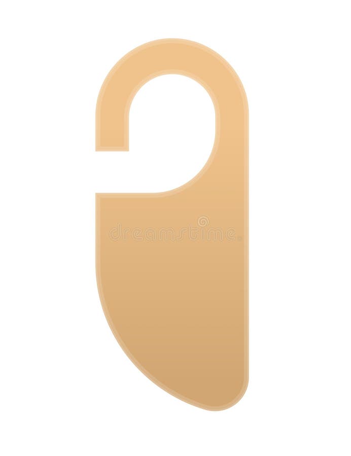 Unique Door Hanger Tag Shape Available for Creative Design Purposes and ...
