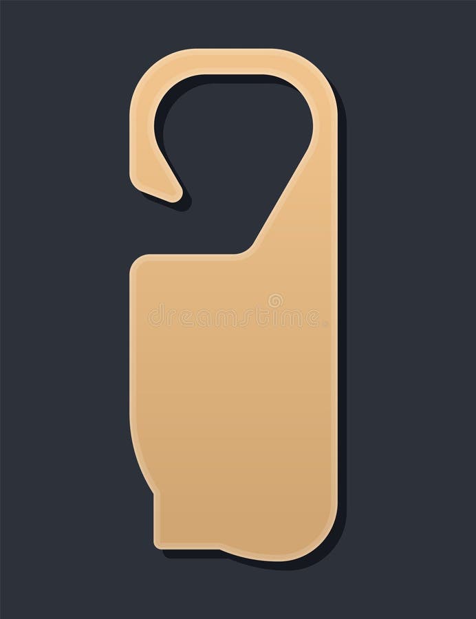 Unique Door Hanger Tag Shape Available for Creative Design Purposes and ...