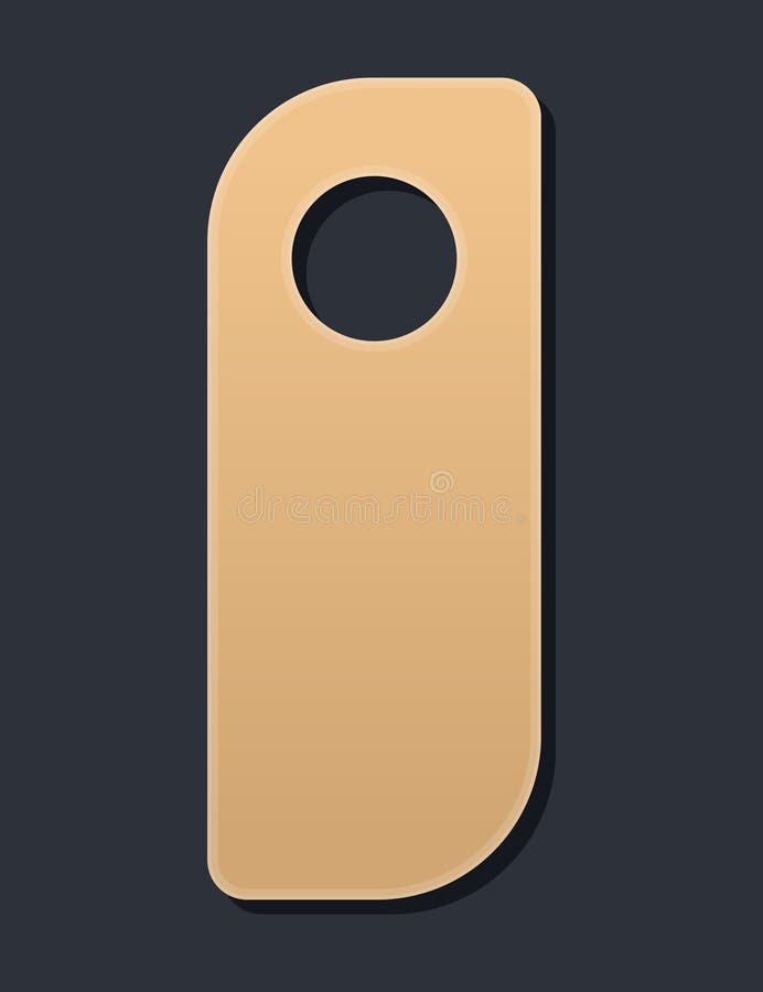 Unique Door Hanger Tag Shape Available for Creative Design Purposes and ...