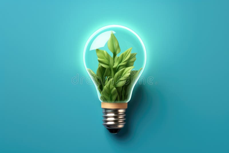 Unique and Eco-friendly Concept of Light Bulb with Plant Growing Inside ...