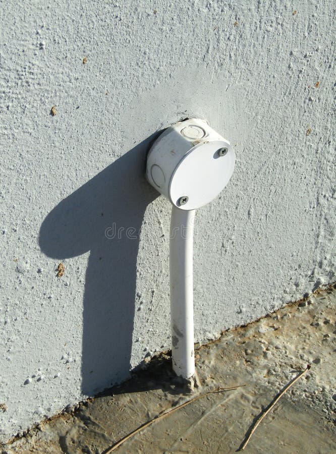 A Unique Electrical Conduit Connection Stock Photo - Image of conduit ...
