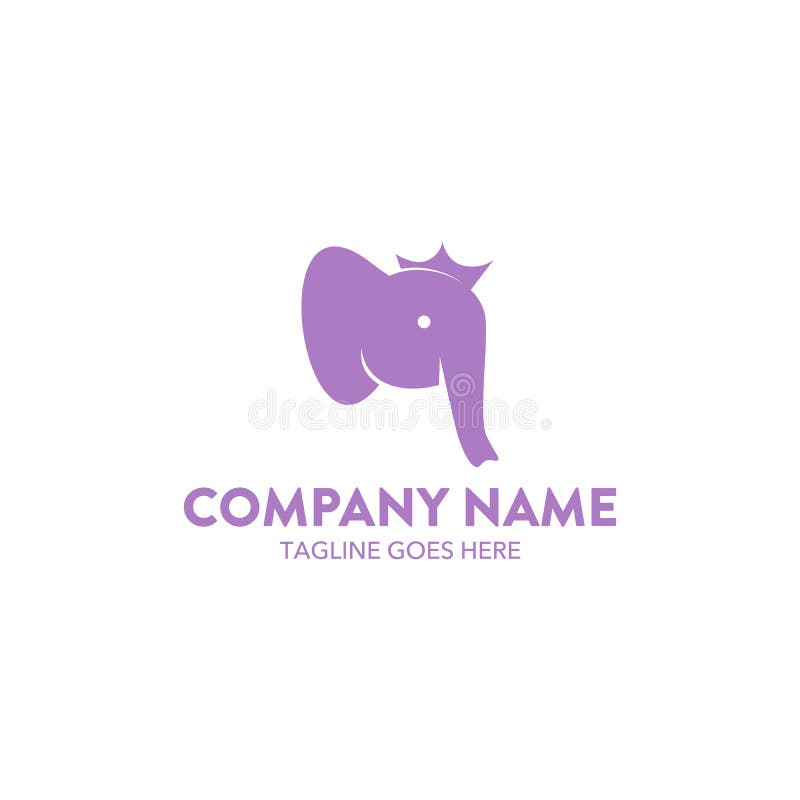Unique Elephant Logo Template. Vector Stock Vector - Illustration of ...