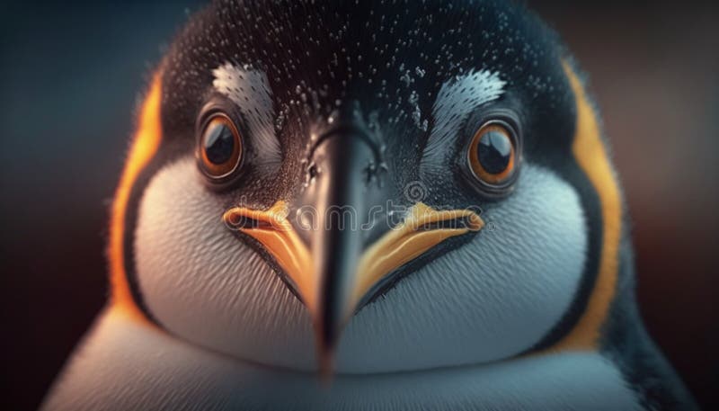 Face pov penguin stock illustration. Illustration of expression - 269989540