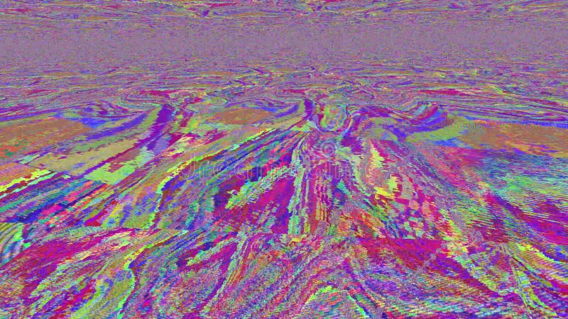 Unique Error Psychedelic Vibrant Neon Particles. Acid Trip. Stock ...