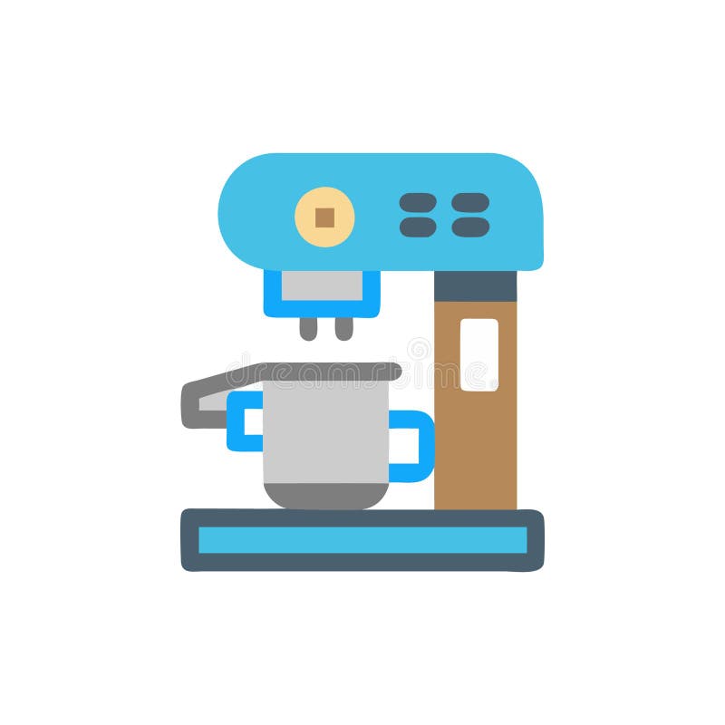 Unique Espresso Machine Electrical Icon Stock Illustration ...