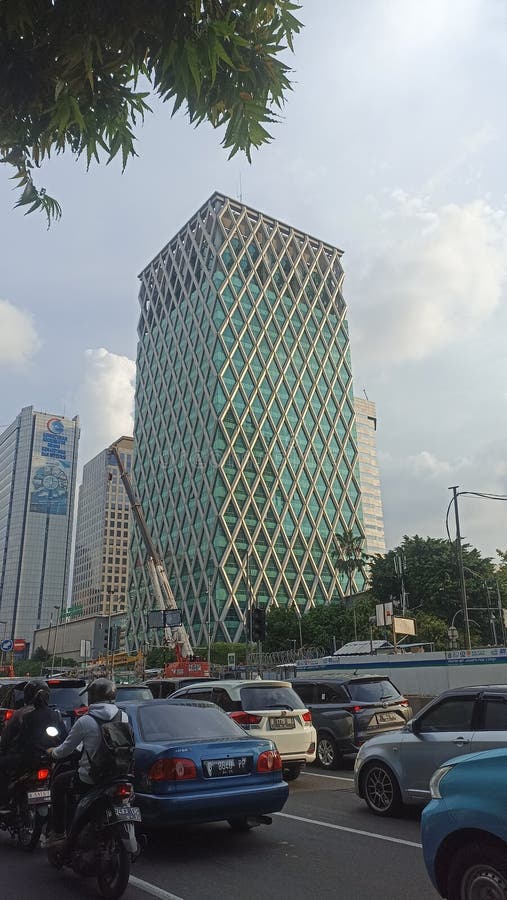 Unique Facade Building in the Middle of Jakarta Editorial Stock Photo ...