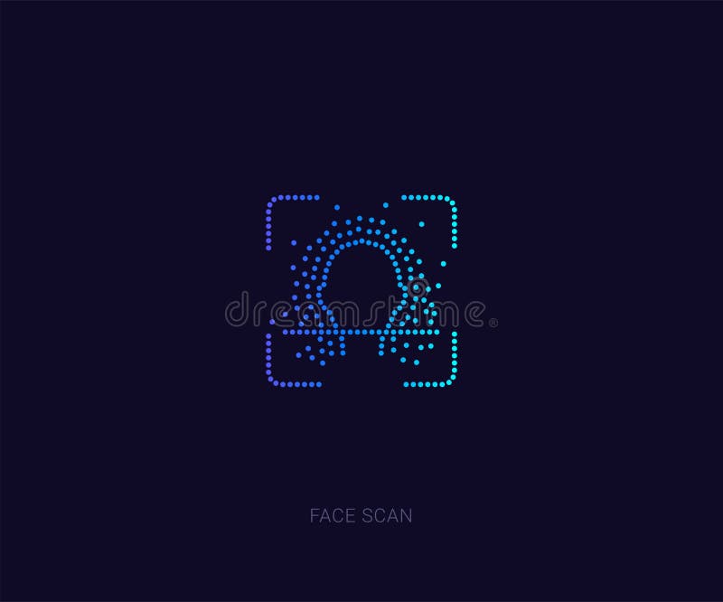 Unique Face Authentication Icon. Facial Biometric Identity, Face ID ... Unique Face Authentication Icon. Facial Biometric Identity, Face ID ...