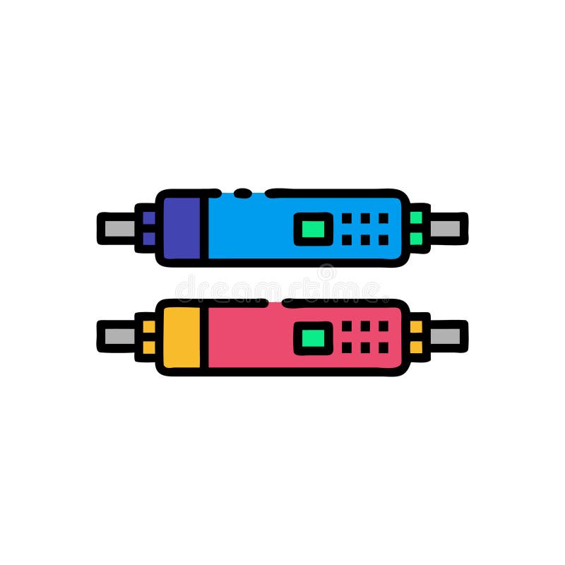 Unique Fiber Optic Transceiver Electrical Icon Stock Illustration ...