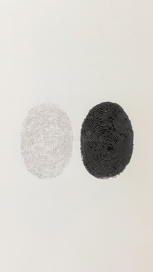 Unique Fingerprint Designs Showcasing Contrast between Dark and Light ...