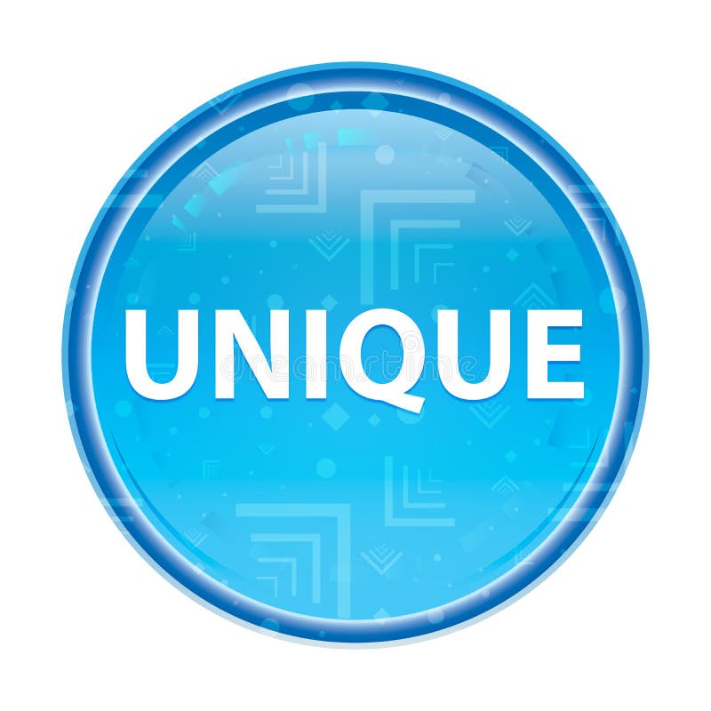 Unique Floral Blue Round Button Stock Illustration - Illustration of ...