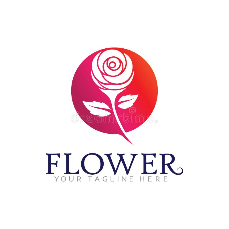 Unique Flower Emblem for Boutique or Wellness Studio Stock Vector ...