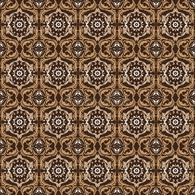 Unique Flower Patterns on Jogja Batik with Smooth Mocca Color Concept ...