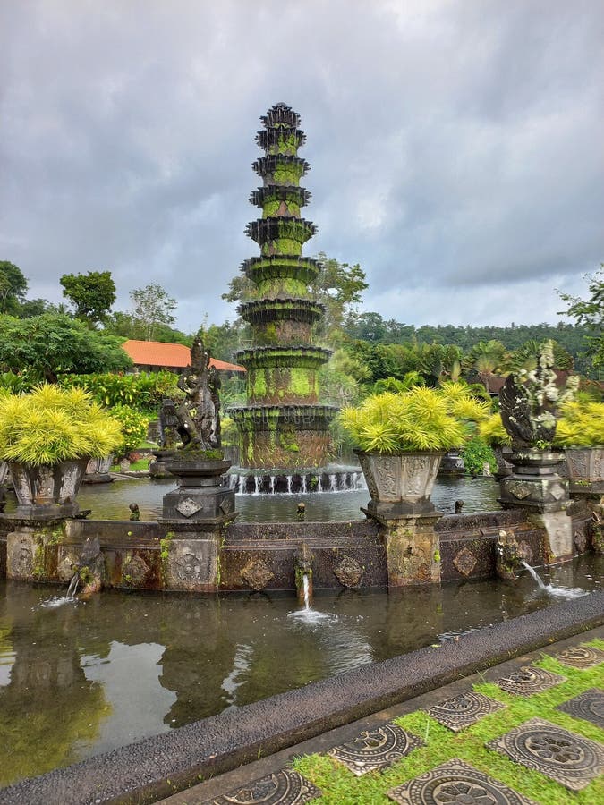 Unique Fountain BALI ISLAND Stock Image - Image of unique, nature ...