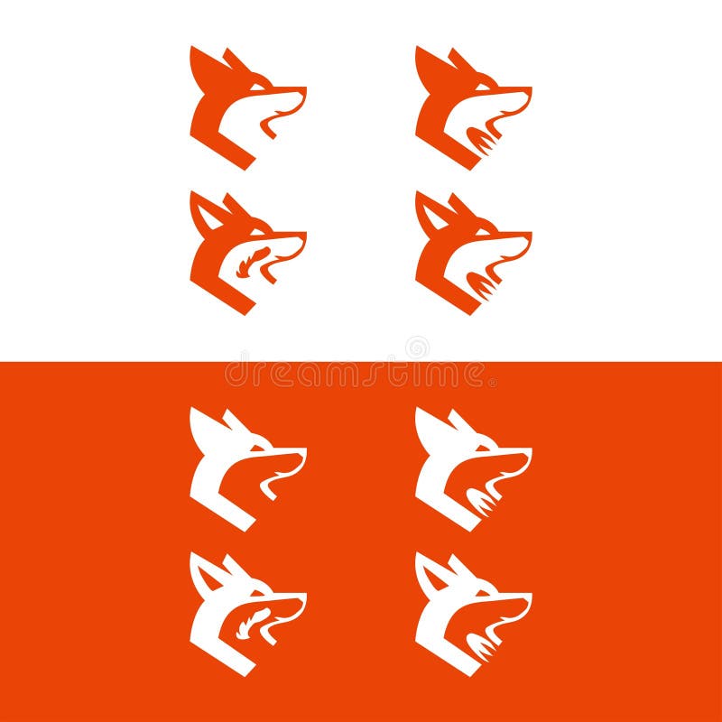 Unique Fox Logo, Fox Illustration, Vector.Logo Design of Black Fox ...