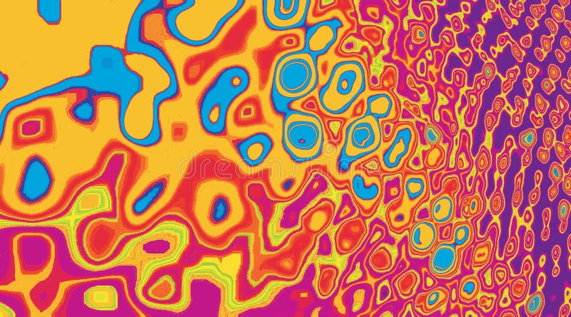 Unique Funky Abstract Colourful Shape Design Pattern Stock Photo ...