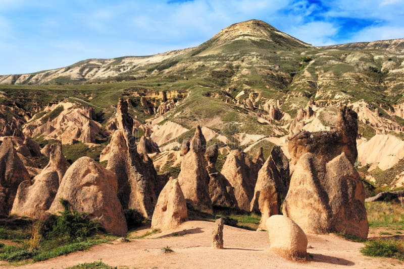 Unique Geological Formations, Cappadocia Stock Image - Image of scene ...