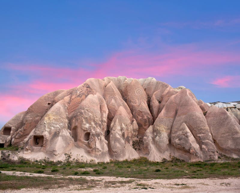 Unique Geological Formations in Cappadocia, Turkey Stock Image - Image ...
