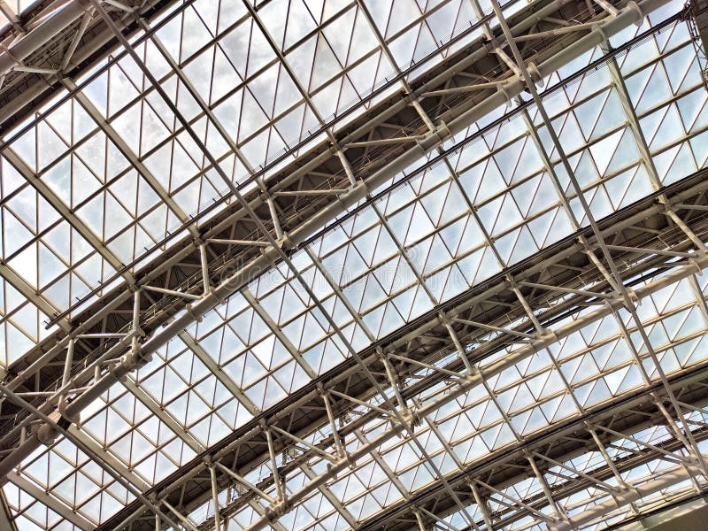 Unique Geometric Patterns in a Modern Architectural Roof Featuring ...