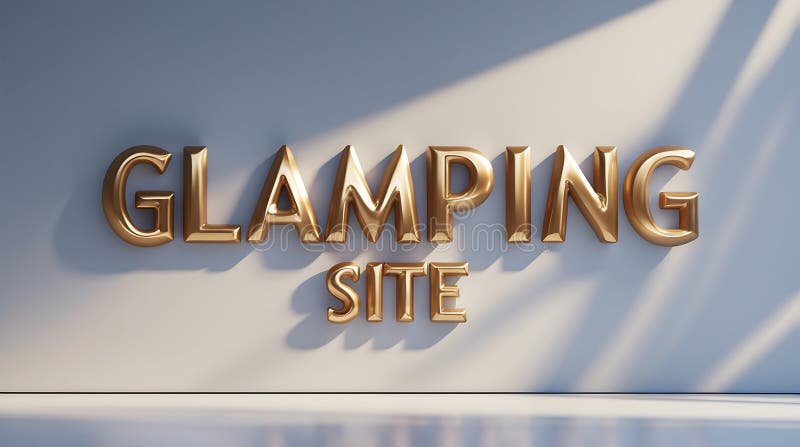Unique Glamping Site Showcasing Modern Typography in a Welcoming ...