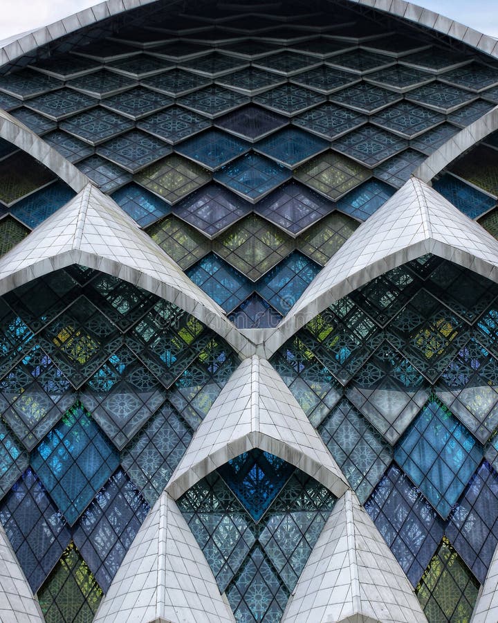 Unique Glass Dome of the Mosque Stock Image - Image of skyscraper ...