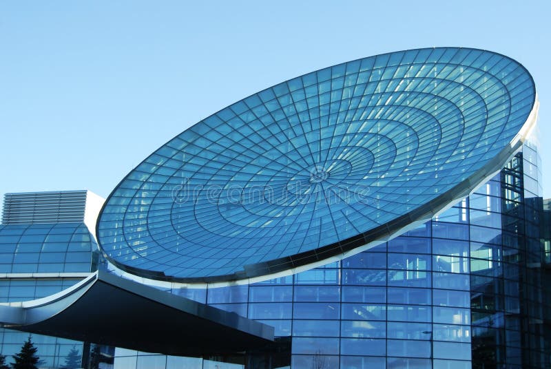 Unique Glass Office Building Stock Image - Image of building, city ...