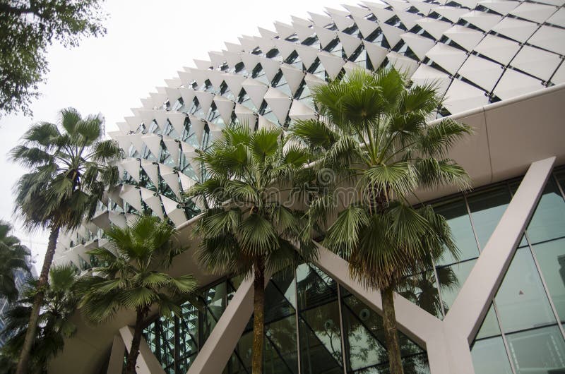 Unique Glass Office Building Stock Image - Image of building, city ...