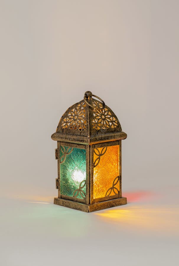 Unique Glowing Lantern and Rosary Beads Stock Image - Image of green ...