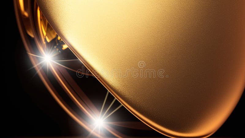 A Unique Golden Clock with a Shiny Face and a Glowing Light AI ...