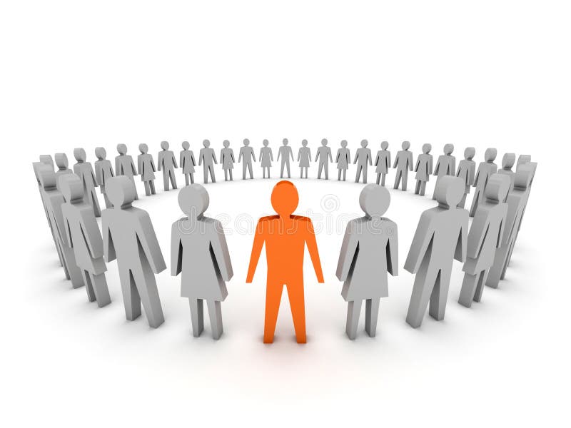 Unique. Group of People stock illustration. Illustration of outstanding ...