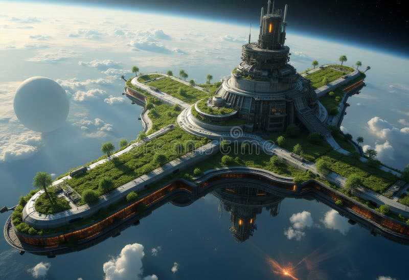 Celestial Landscape Clouds Planetary Views Stock Photos - Free ...