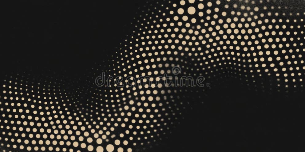 Unique Halftone Texture Pattern in Chaotic Design Style Showcasing Wave ...