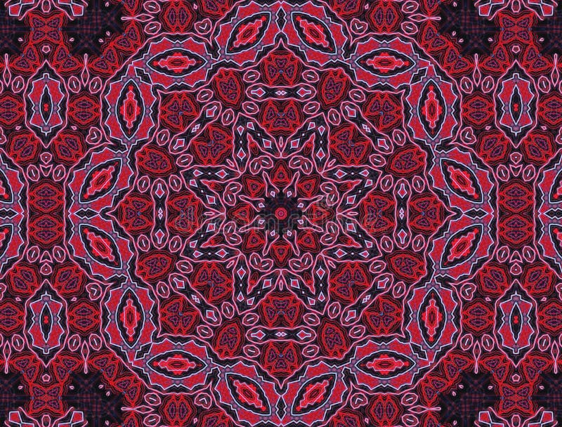 Mandala Spiritual Background Seamless Texture Stock Illustration ...