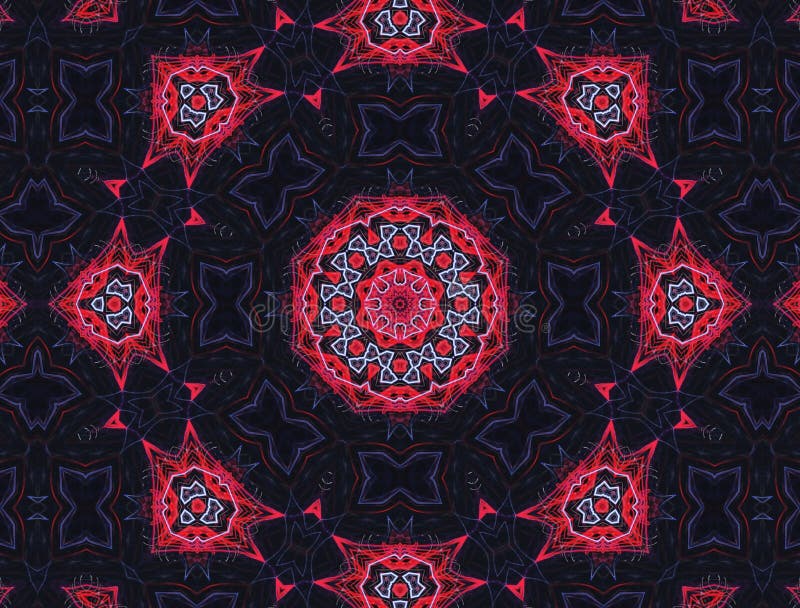 Mandala Spiritual Background Seamless Texture Stock Illustration ...