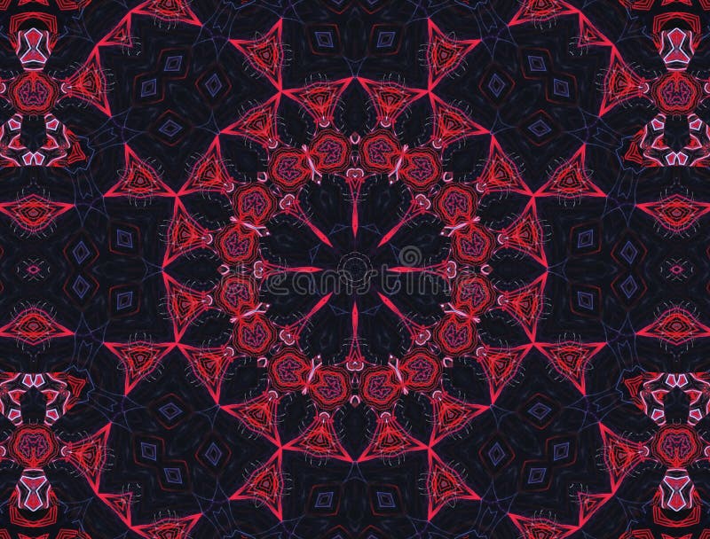 Mandala Spiritual Background Seamless Texture Stock Illustration ...