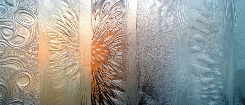 Unique Hand-frosted Glass Textures Featuring Captivating Patterns and ...