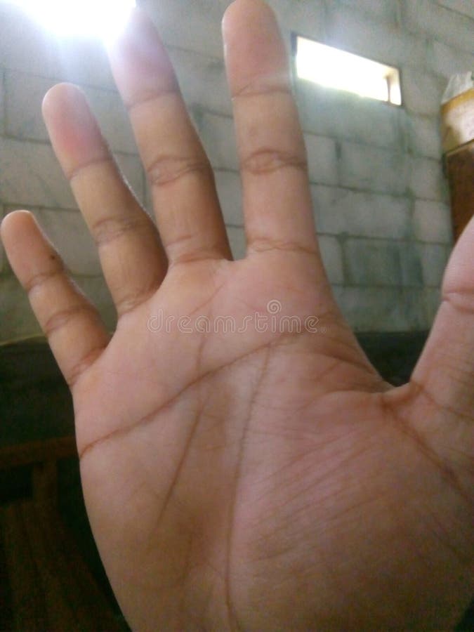 The Unique Hand Line Amazing in the World Stock Image - Image of unique ...