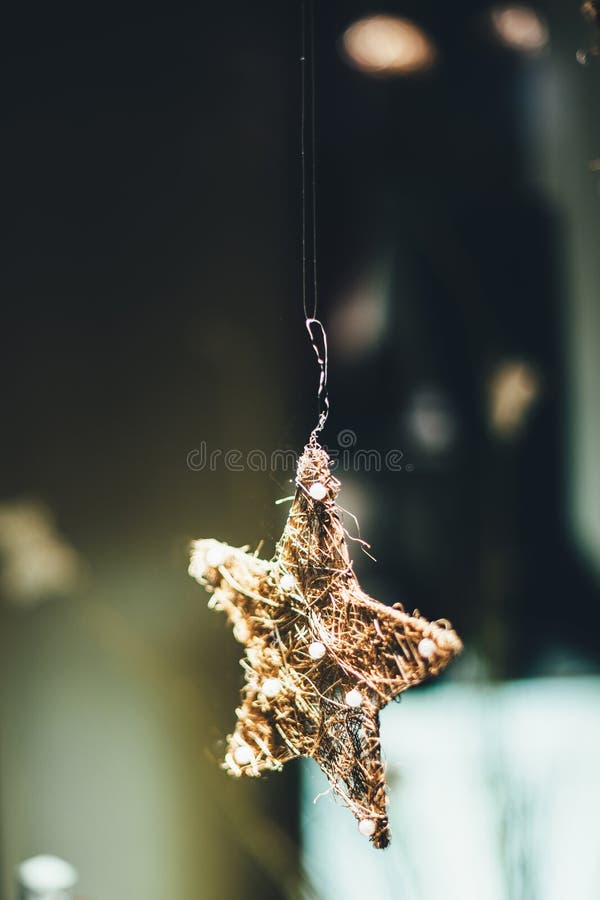 Unique Handmade Star Made from Gold Floating Stock Image - Image of ...