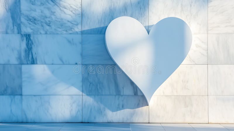 Unique Heart Shape Forms on Building Wall As Shadows Play with Light ...