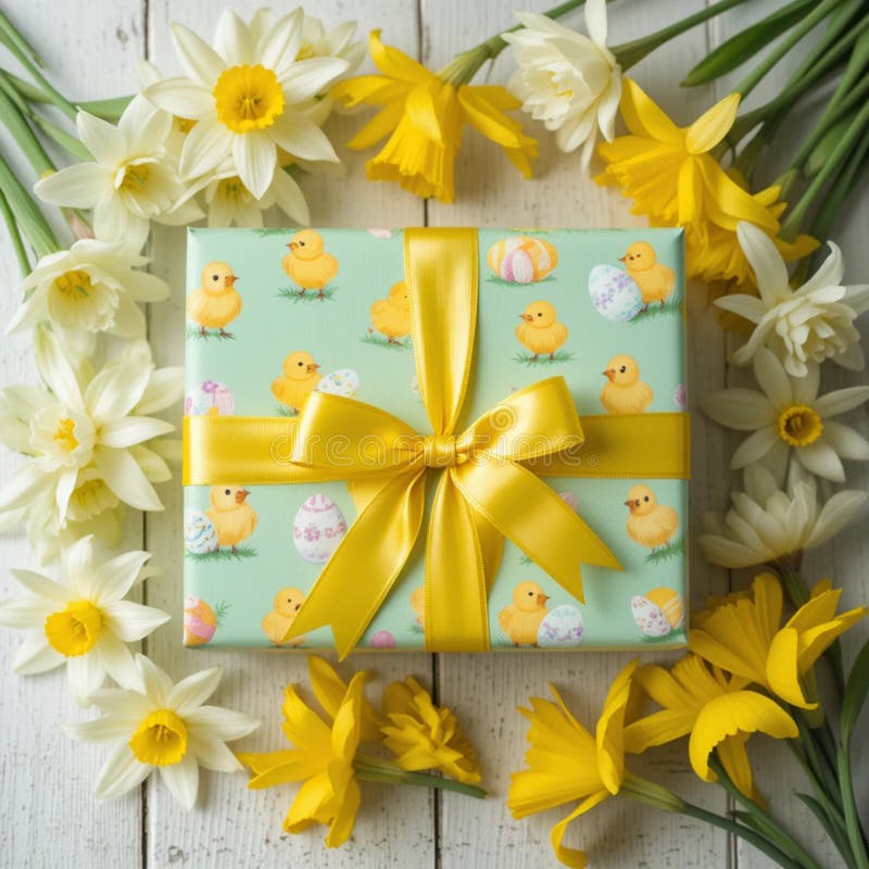 Easter Gifting Joy - Springtime Surprises Stock Illustration ...