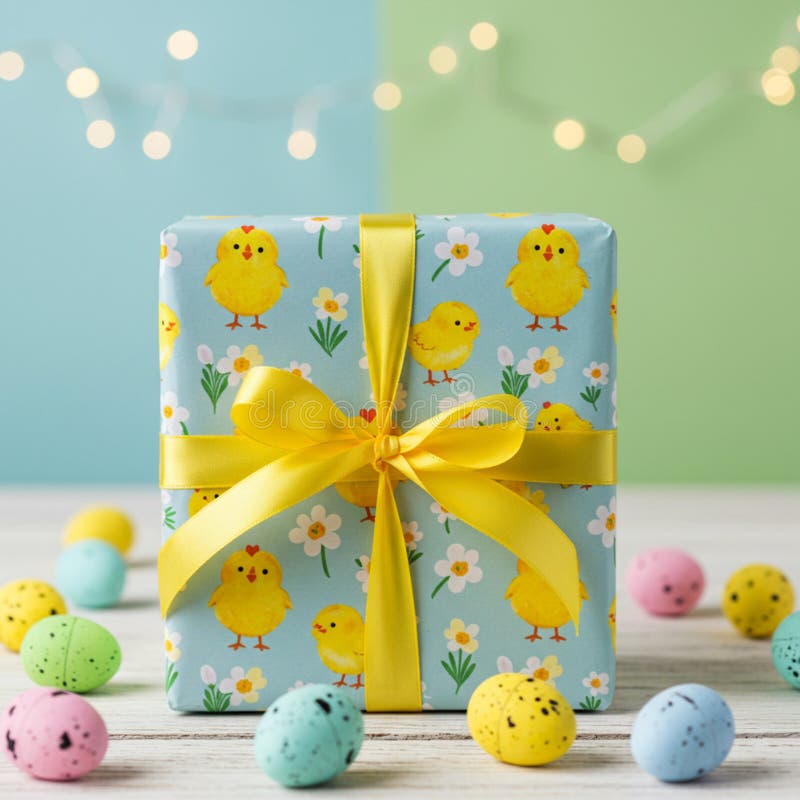 Easter Gifting Joy - Springtime Surprises Stock Illustration ...