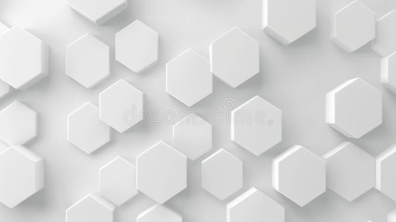Unique Hexagon Geometric Loop with Clean Minimal Pattern on White ...