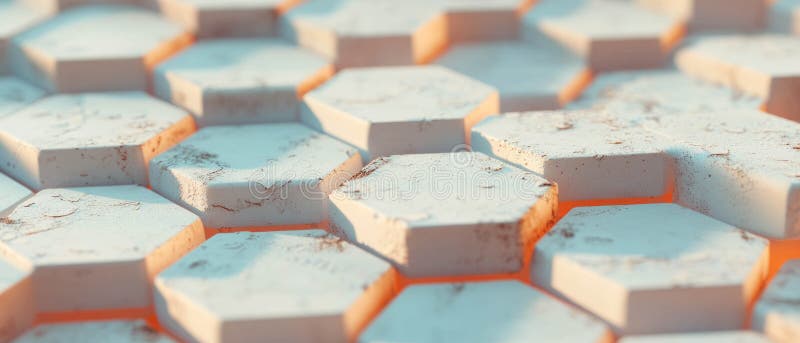 Unique Hexagonal Tile Honeycomb Pattern Showcasing Geometric and Natural Design Features Stock ...