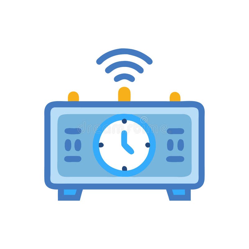 Unique High Tech Smart Clock Design Stock Vector - Illustration of ...