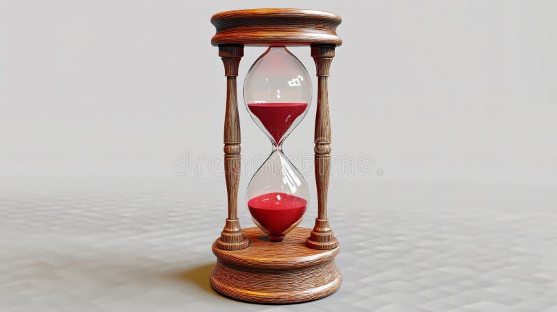 Unique Hourglass Isolated on Transparent Background for Creative Time ...
