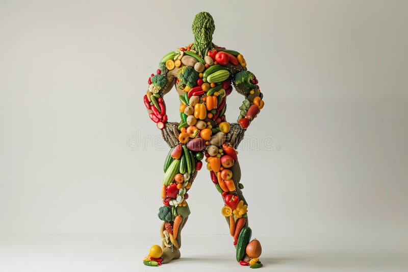 Creative Representation of Human Figure Made Entirely with Colorful ...