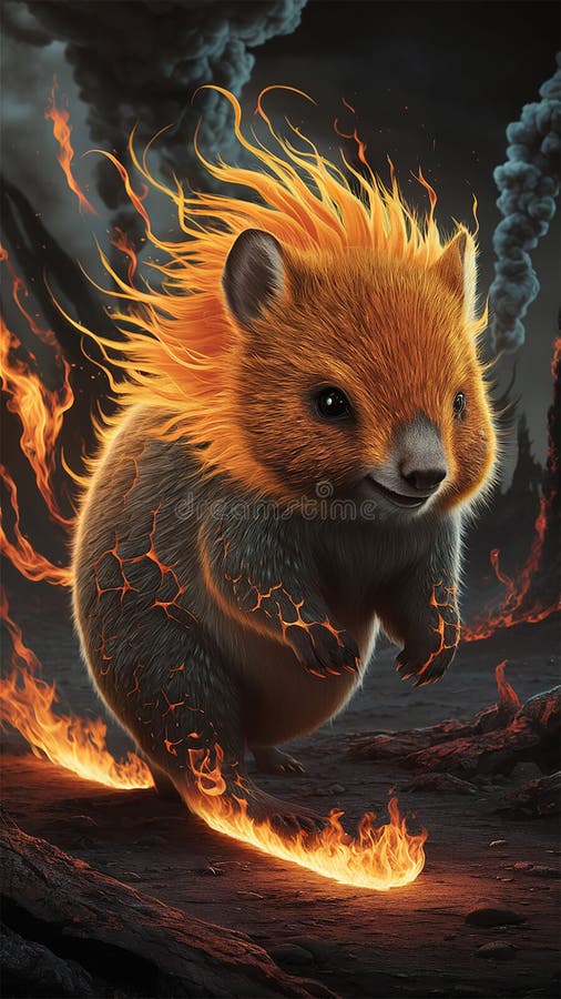 A Unique Hybrid Creature, Skillfully Blending the Features of a Quokka ...