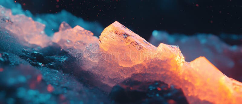 Unique Ice Abstract Shapes Showcasing Frozen Patterns with Artistic ...