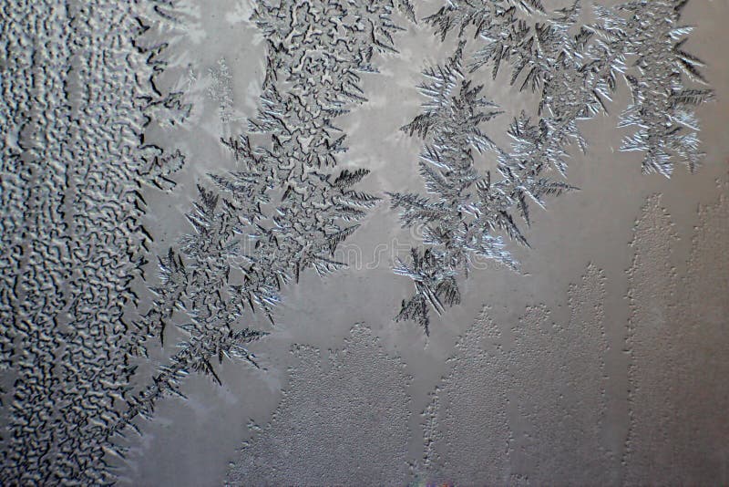 The a Unique Ice Patterns on Window Glass Stock Photo - Image of frozen ...