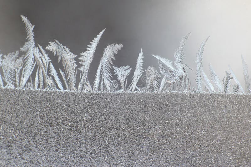 Unique Ice Patterns on Window Glass Stock Photo - Image of fresh, frost ...